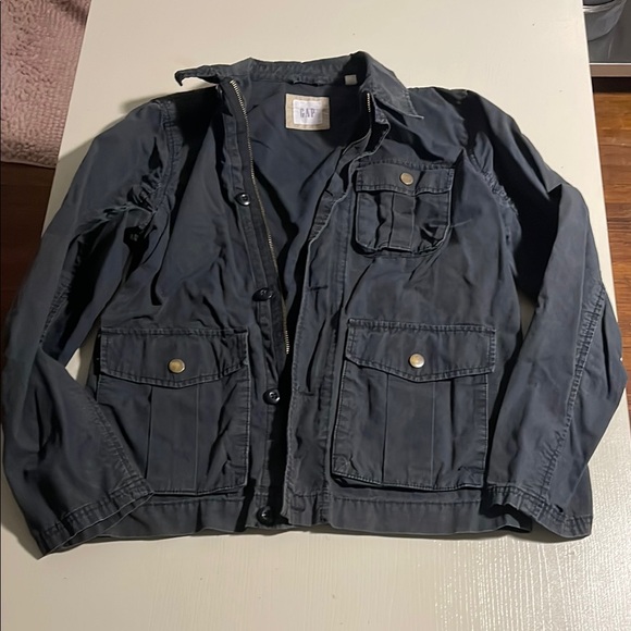 GAP | Jackets & Coats | Mens Gap Dark Gray Military Field Jacket Size ...